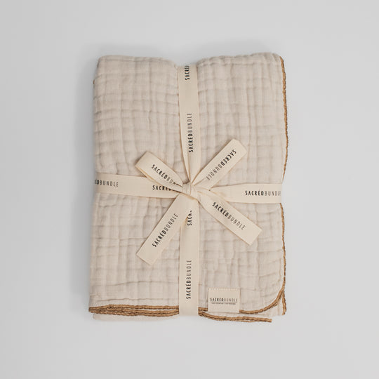 Organic Baby Blanket Creme – Sacred Bundle